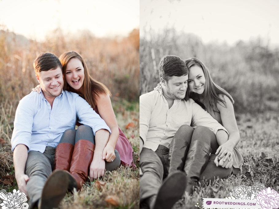 Sarah + Zach : Leipers Fork at Home Engagement Session
