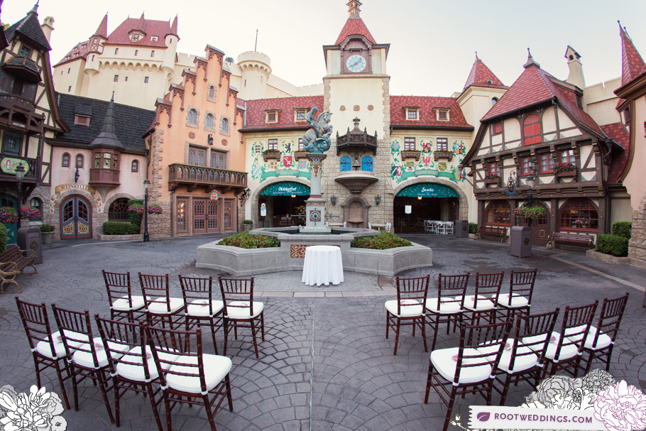Melanie + Brent : Epcot Germany Wedding
